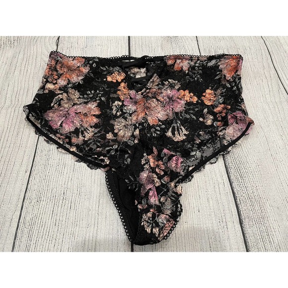 torrid | Intimates & Sleepwear | Torrid Curve Plus Size 2 Black Floral ...